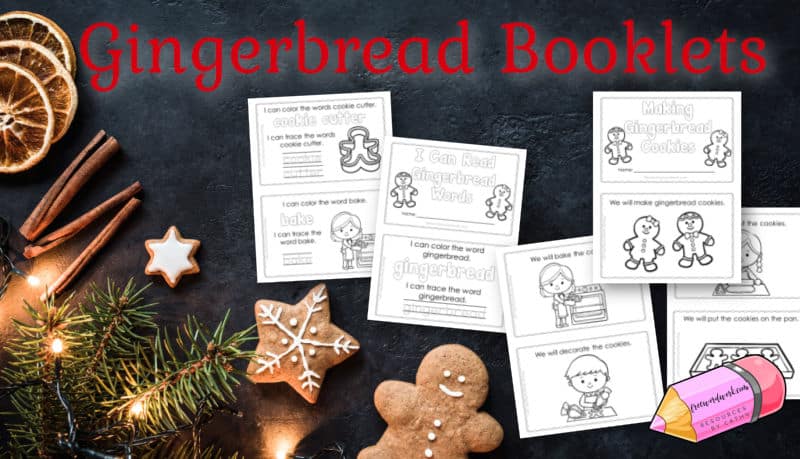 Gingerbread Booklets - Free Word Work