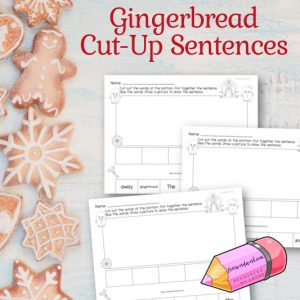 Gingerbread Phonics Worksheets - Free Word Work