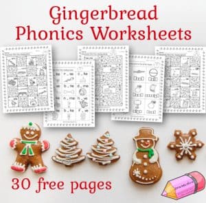 Gingerbread Booklets - Free Word Work