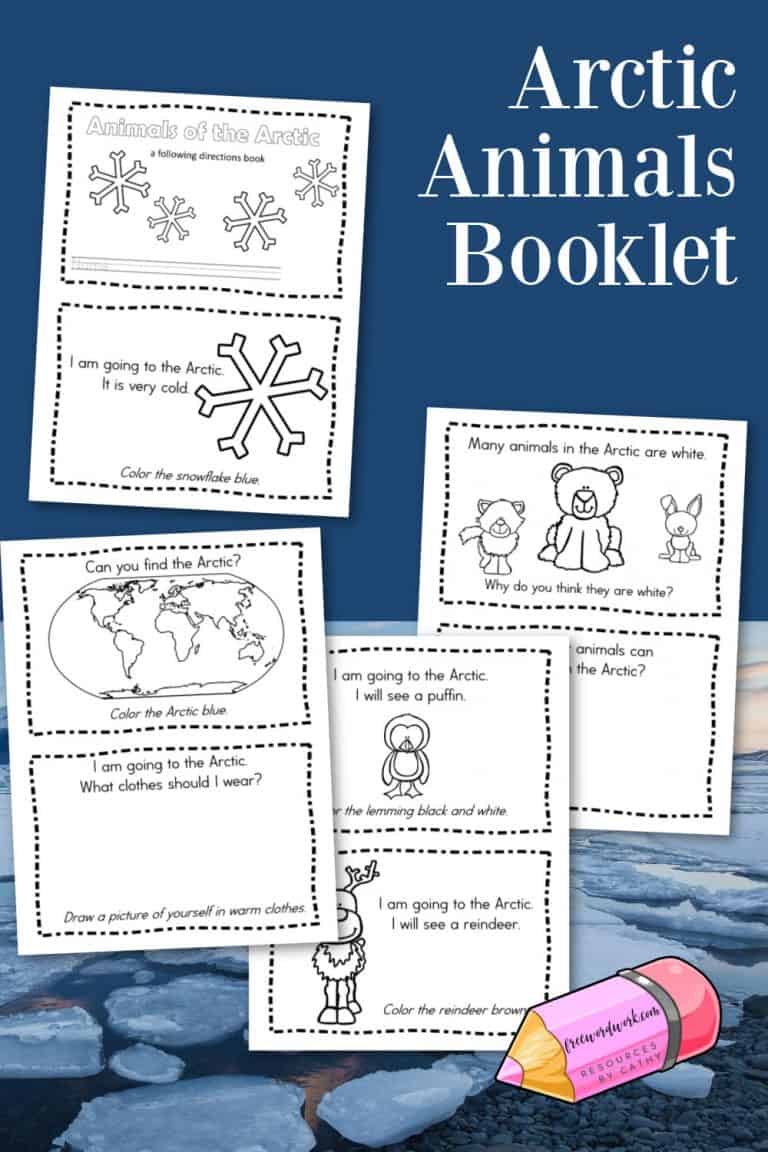 Arctic Animals Booklet - Free Word Work