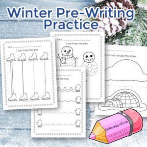 Winter Handwriting Practice - Free Word Work
