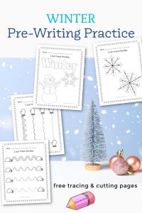 Winter Pre-Writing Practice - Free Word Work