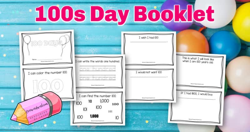 Hundreds Day Booklet - Free Word Work