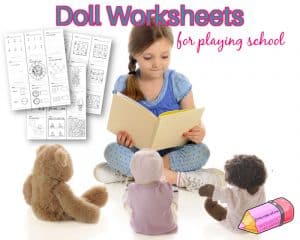Doll Worksheets - Free Word Work