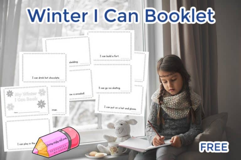 Winter I Can Booklet - Free Word Work