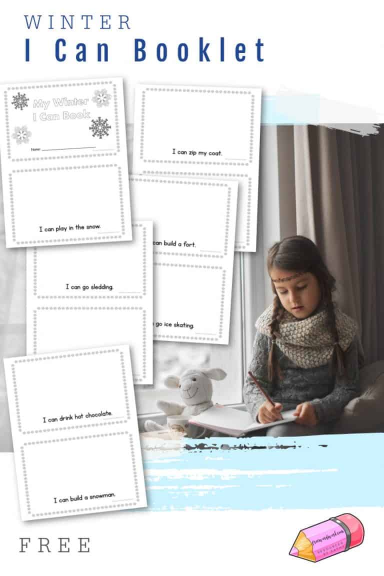 Winter I Can Booklet - Free Word Work