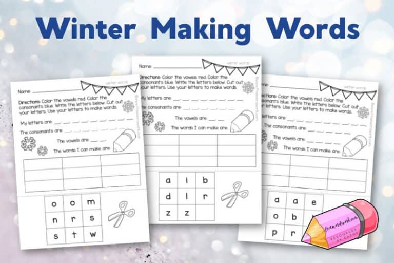 Winter Making Words - Free Word Work