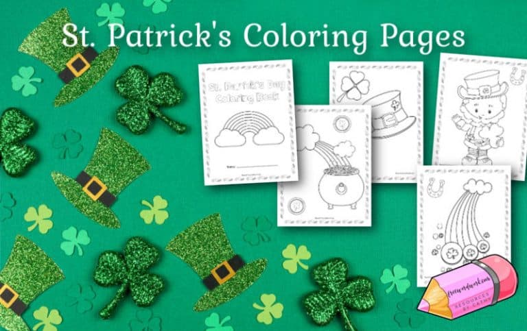 St. Patrick's Day Coloring Pages - Free Word Work