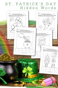 St. Patrick's Day Hidden Words - Free Word Work