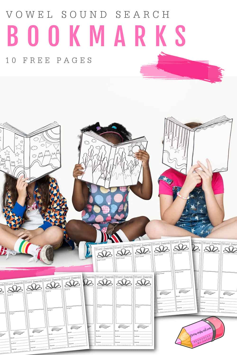 Vowel Sound Search Bookmarks - Free Word Work