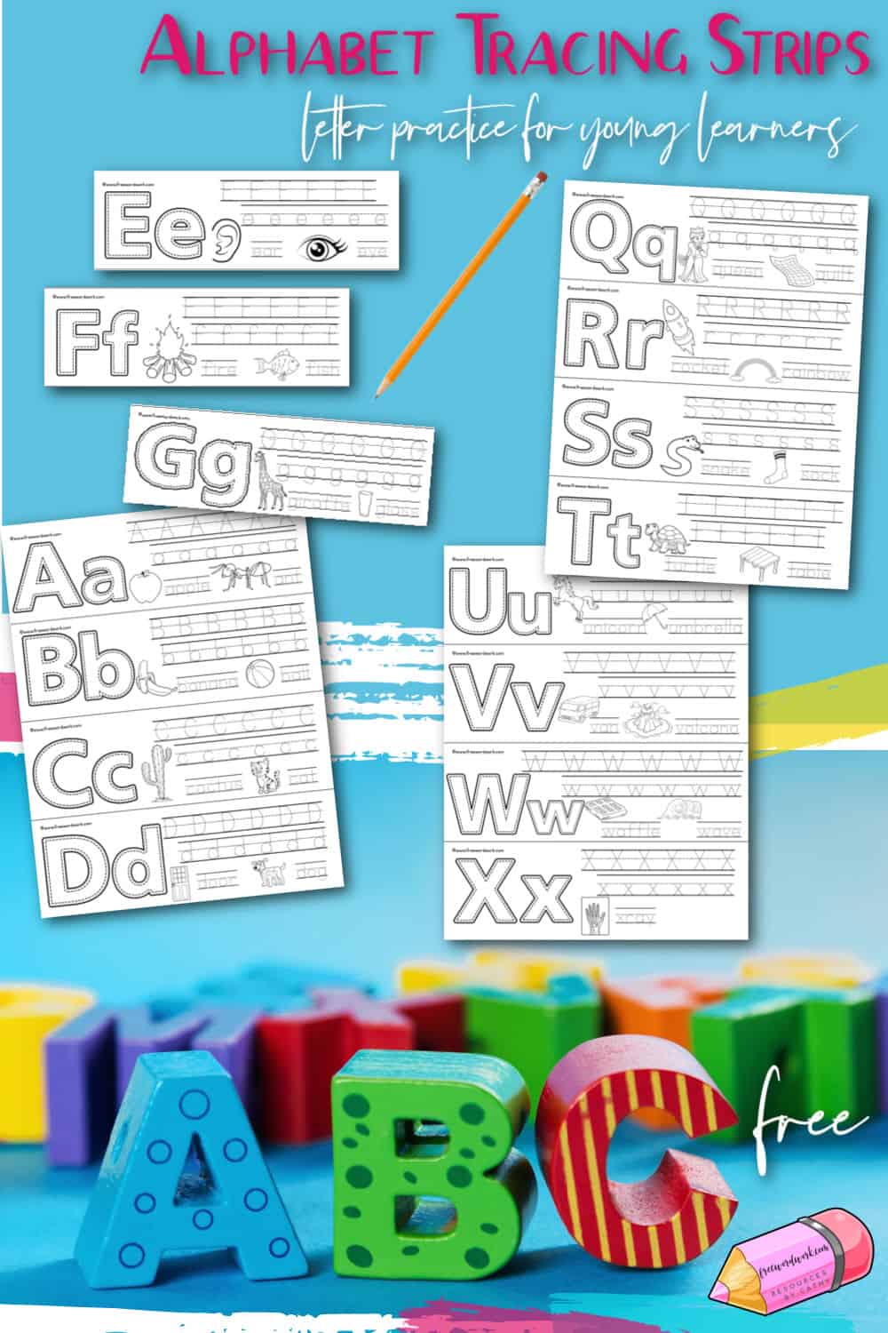 Printable Traceable Letters - Free Word Work