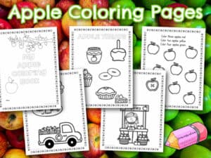 Apple Coloring Pages - Free Word Work