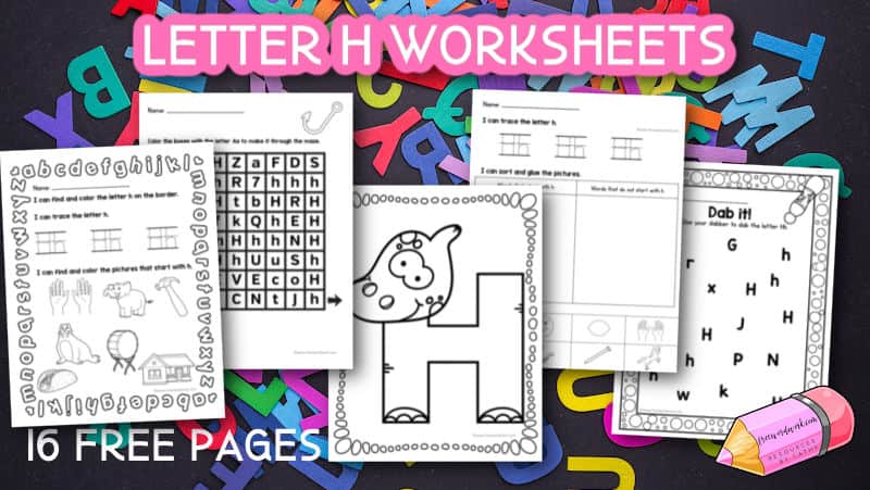 Letter H Worksheets - Free Word Work