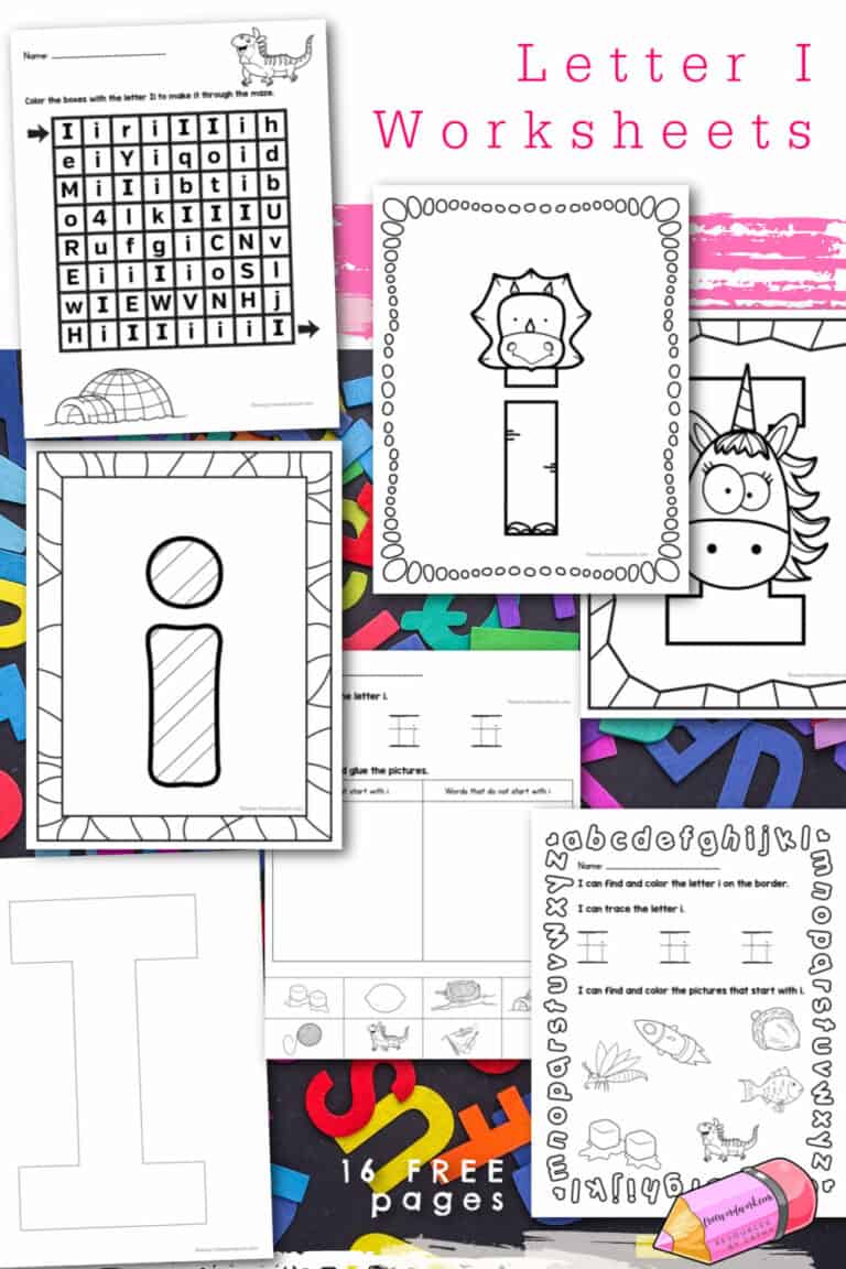 Letter I Worksheets - Free Word Work
