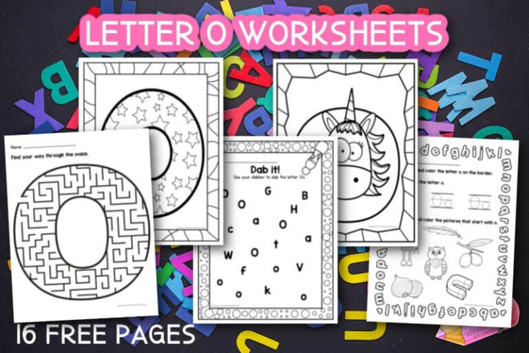 Letter O Worksheets - Free Word Work