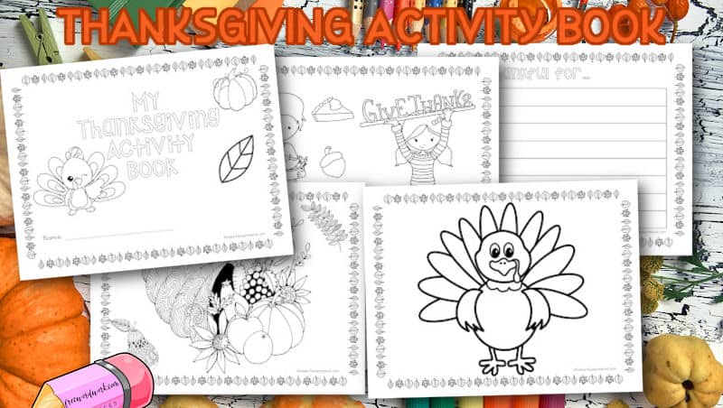 Thanksgiving Coloring Pages & Activity Book - Free Word Work