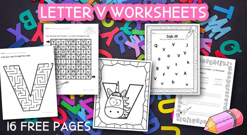 Letter V Worksheets - Free Word Work