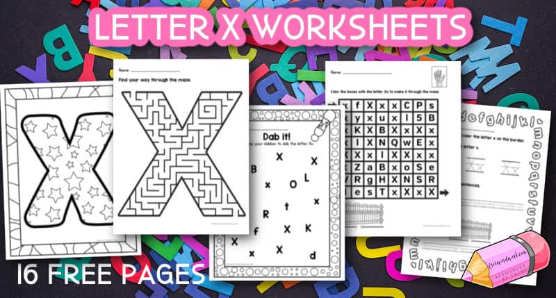 Letter X Worksheets - Free Word Work