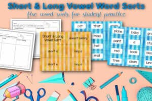 Short and Long Vowel Word Sort - Free Word Work