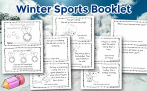 Winter Sports Booklet - Free Word Work