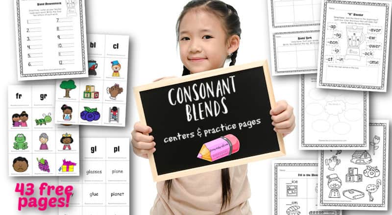 Beginning Consonant Blends - Free Word Work