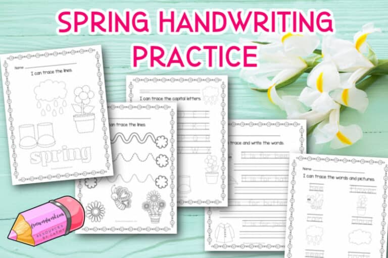Spring Handwriting Practice - Free Word Work