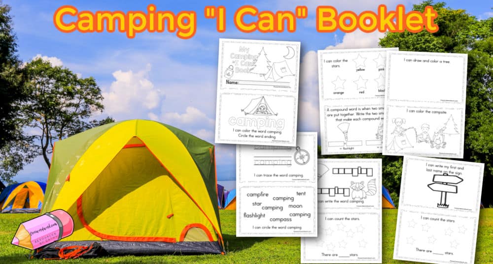 Camping Booklet - Free Word Work