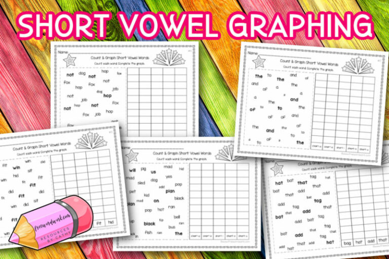 Short Vowel Words Graphing - Free Word Work