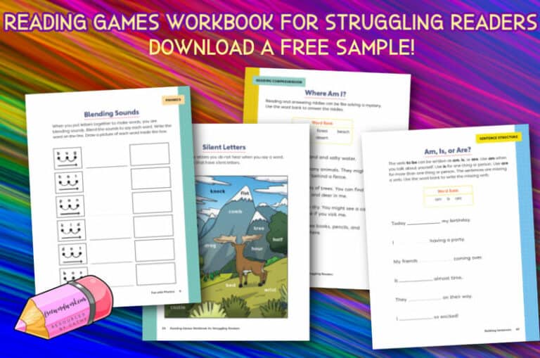 Reading Skills Workbook - Free Word Work