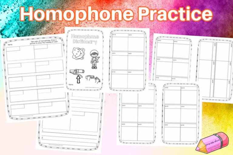 Homophone Practice - Free Word Work