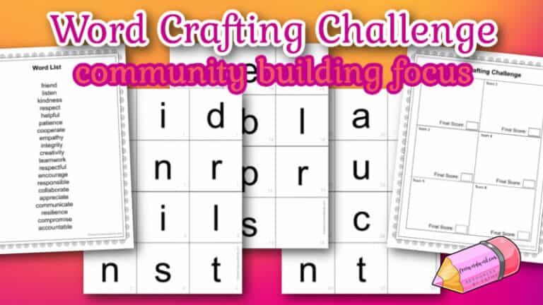 Word Crafting Classroom Challenge - Free Word Work